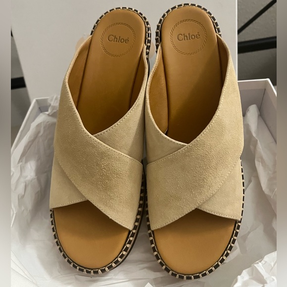 Chloe | Shoes | New Chloe Suede Platform Mule Sandals | Poshmark